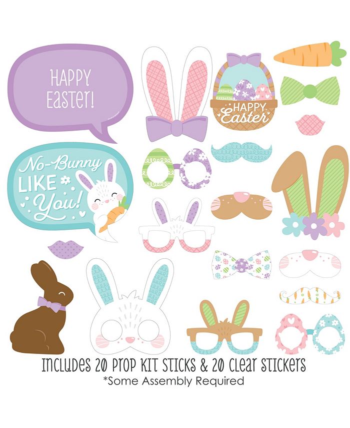 Big Dot of Happiness Spring Easter Bunny Happy Easter Party Photo Booth ...