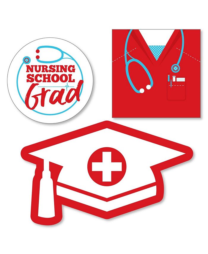 Big Dot of Happiness Nurse Graduation - DIY Shaped Medical Nursing ...