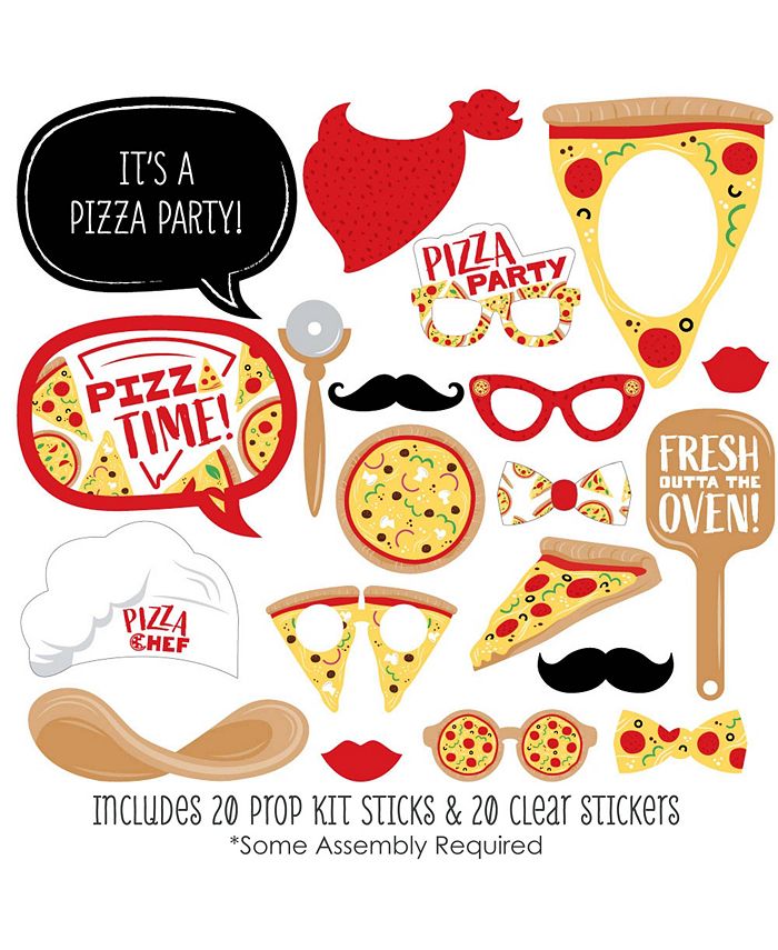 Big Dot of Happiness Pizza Party Time - Baby Shower or Birthday Party ...
