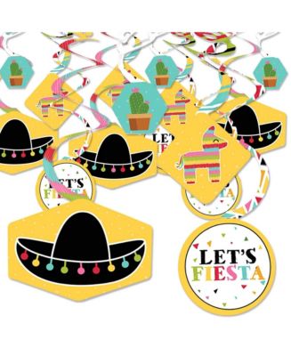 Big Dot of Happiness Let's Fiesta - Mexican Fiesta Hanging Decor ...