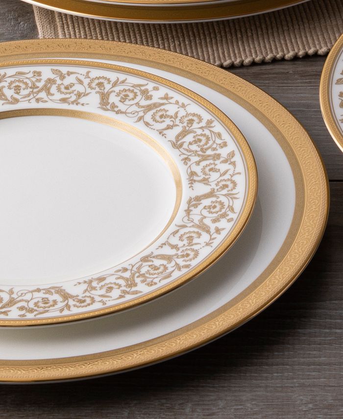 Noritake Summit Gold Set of 4 Dinner Plates, Service For 4 - Macy's