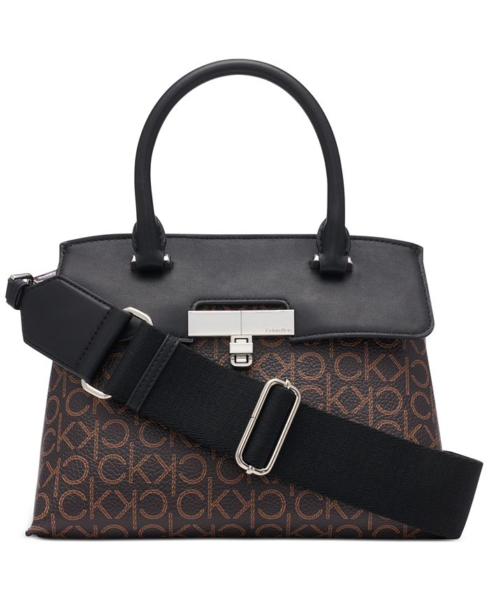Calvin Klein Becky Signature Turnlock Crossbody - Macy's