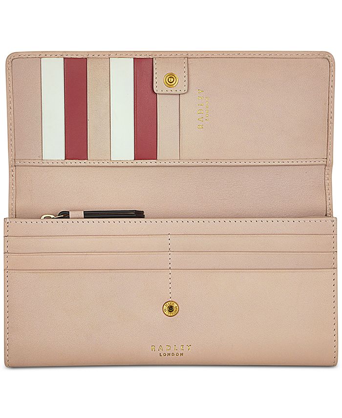 Radley London Party Season Print Leather Flapover Wallet - Macy's