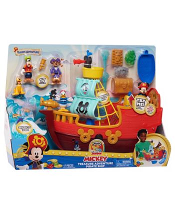 Mickey Mouse Pirate Ship Set, 15 Piece - Macy's