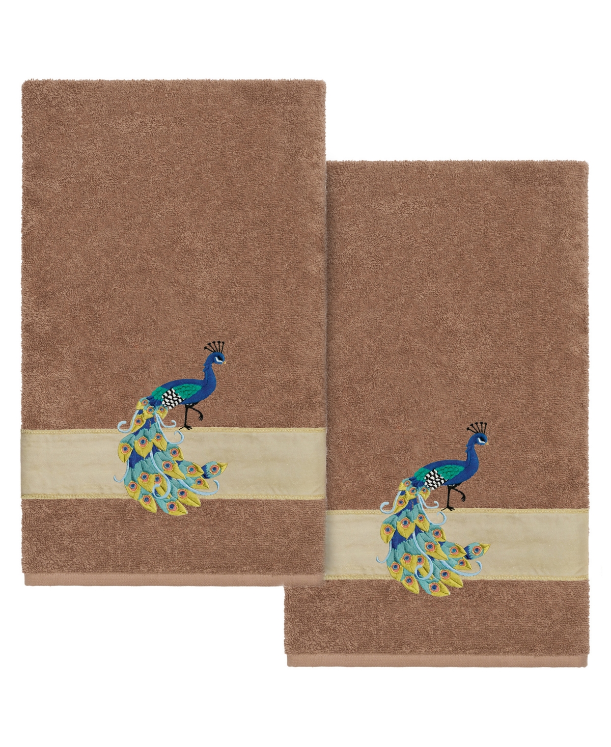 Click here for Linum Home Turkish Cotton Penelope Embellished 2-P... prices