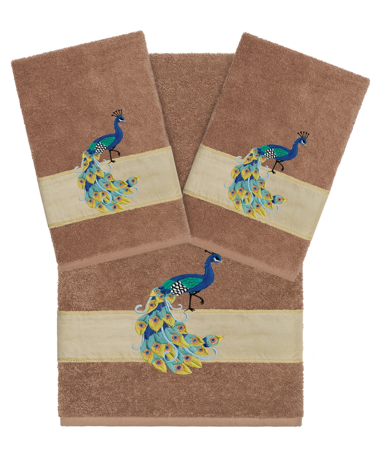 Click here for Linum Home Turkish Cotton Penelope Embellished 3-P... prices