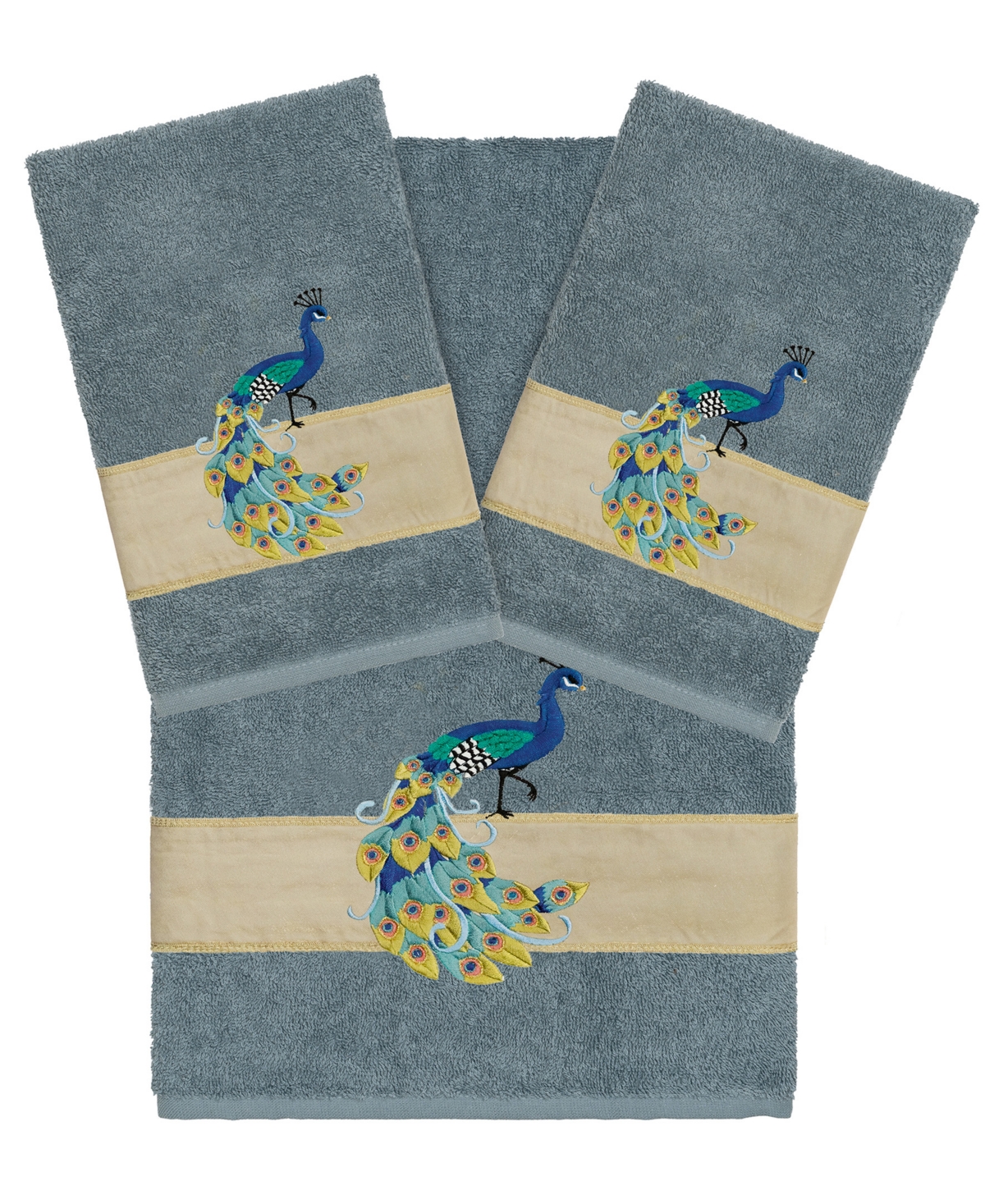 Click here for Linum Home Turkish Cotton Penelope Embellished 3-P... prices