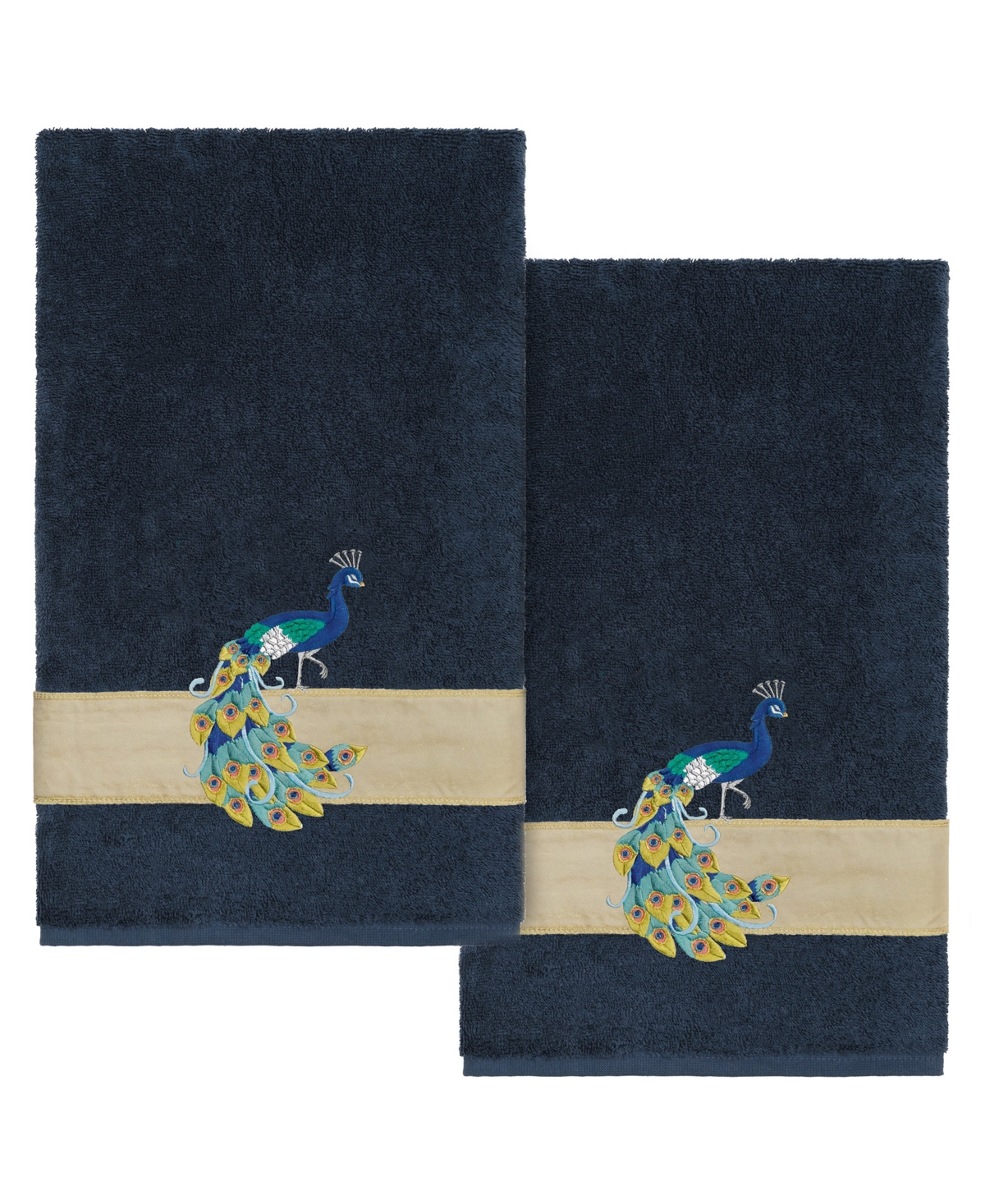 Click here for Linum Home Turkish Cotton Penelope Embellished 2-P... prices