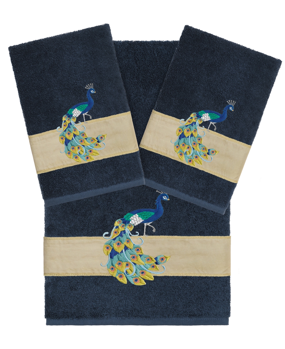 Click here for Linum Home Turkish Cotton Penelope Embellished 3-P... prices