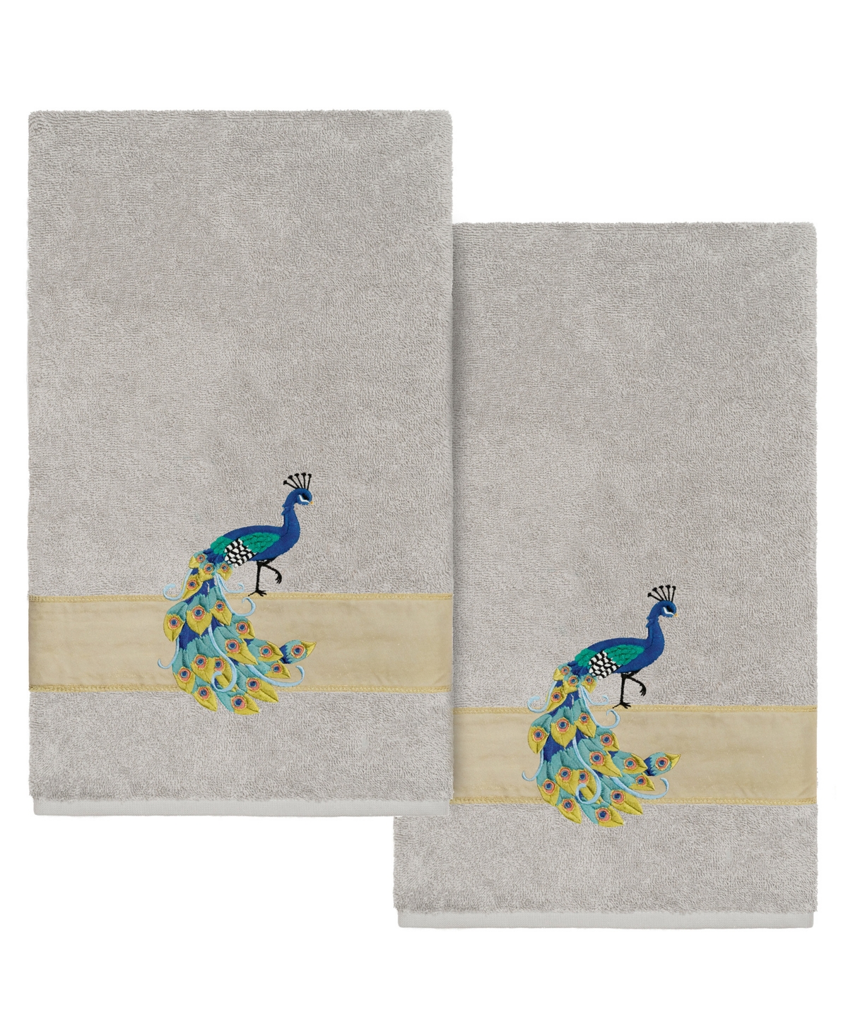 Click here for Linum Home Turkish Cotton Penelope Embellished 2-P... prices