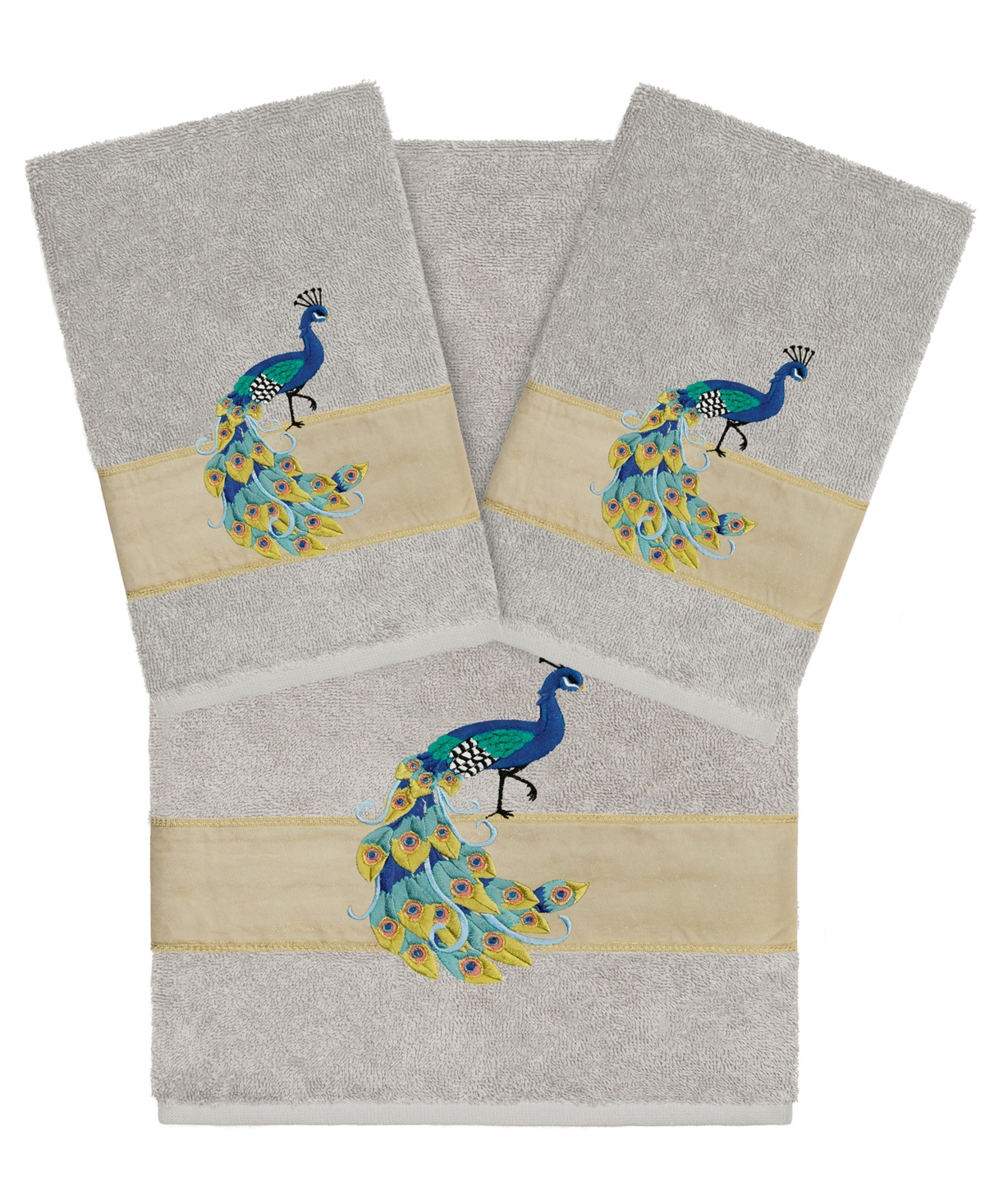 Click here for Linum Home Turkish Cotton Penelope Embellished 3-P... prices