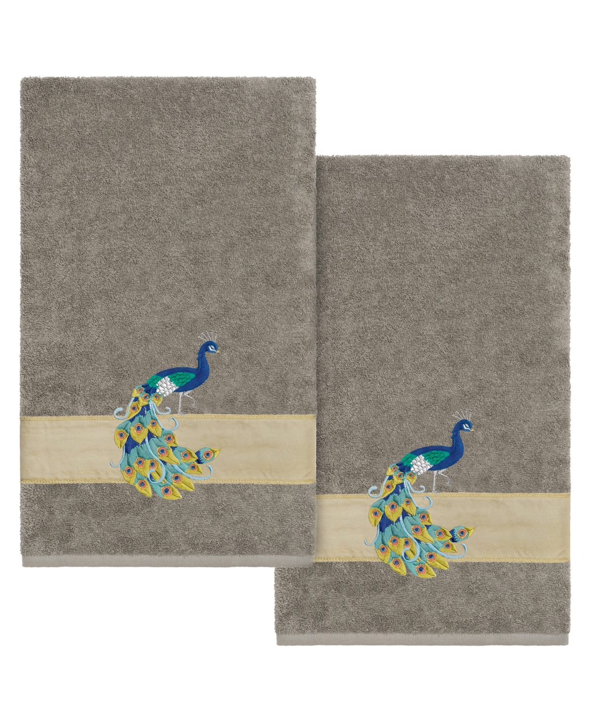 Click here for Linum Home Turkish Cotton Penelope Embellished 2-P... prices