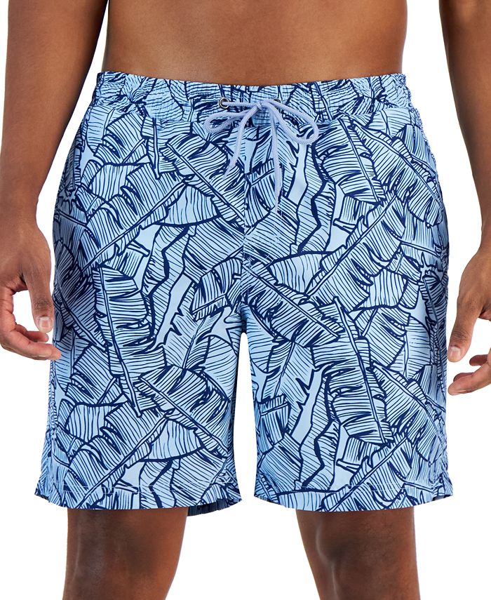 Club Room Men's Ben Tropical Swim Trunks, Created for Macy's & Reviews ...