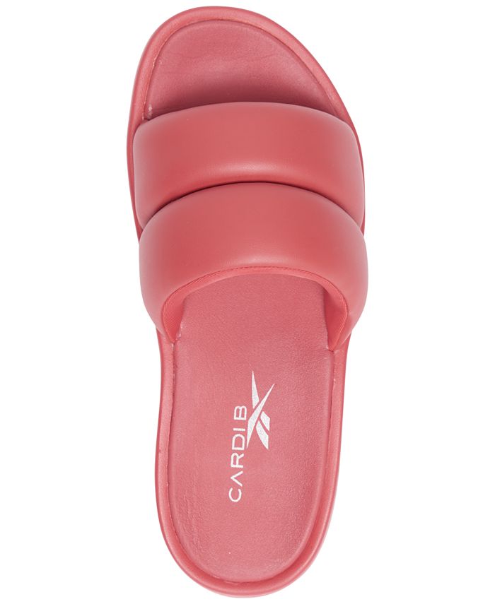 Reebok Women's Cardi B Classic Slide Sandals from Finish Line - Macy's
