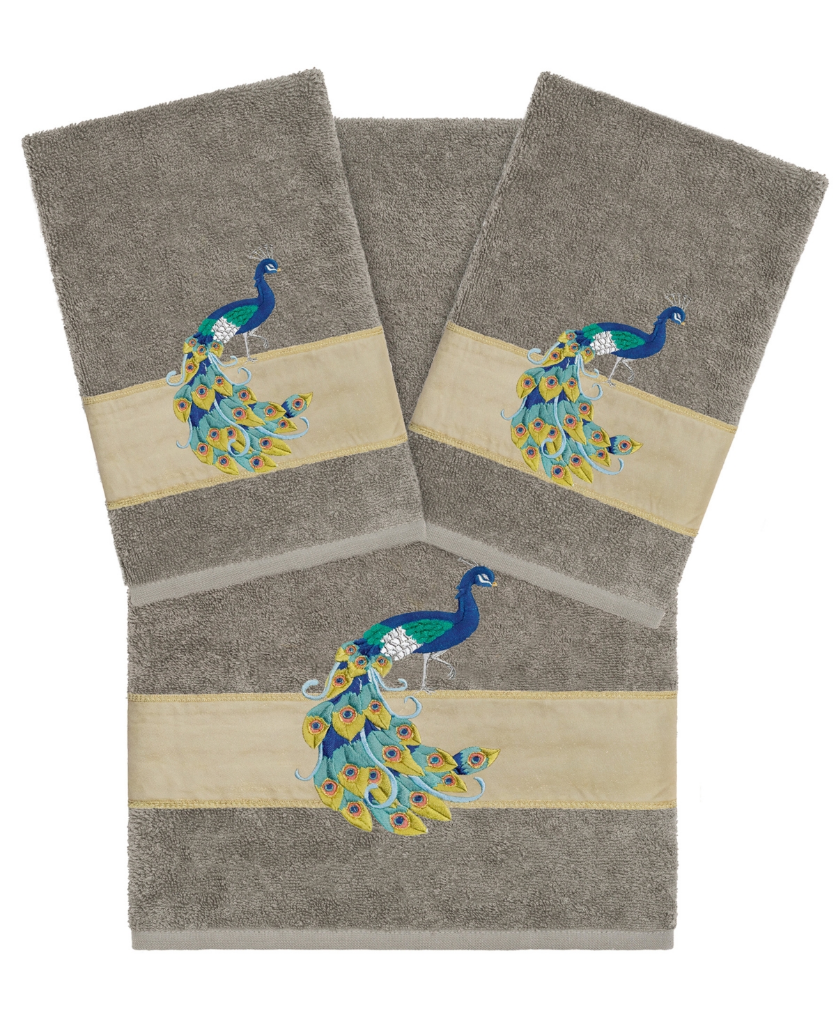 Click here for Linum Home Turkish Cotton Penelope Embellished 3-P... prices