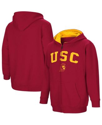 Big Boys Cardinal USC Trojans Arch and Logo Full-Zip Hoodie - Macy's