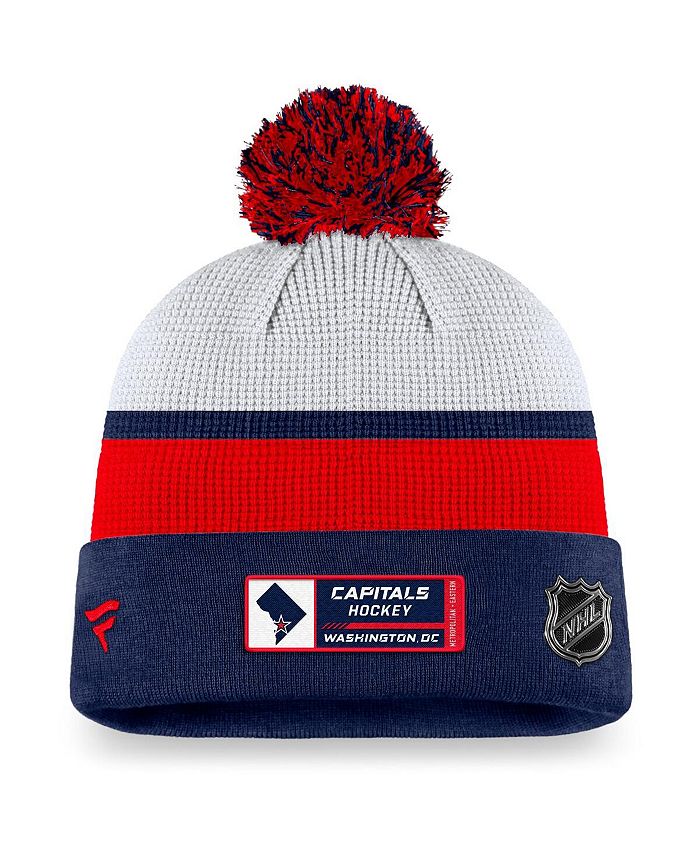 Fanatics Men's White, Navy Washington Capitals Authentic Pro Draft ...