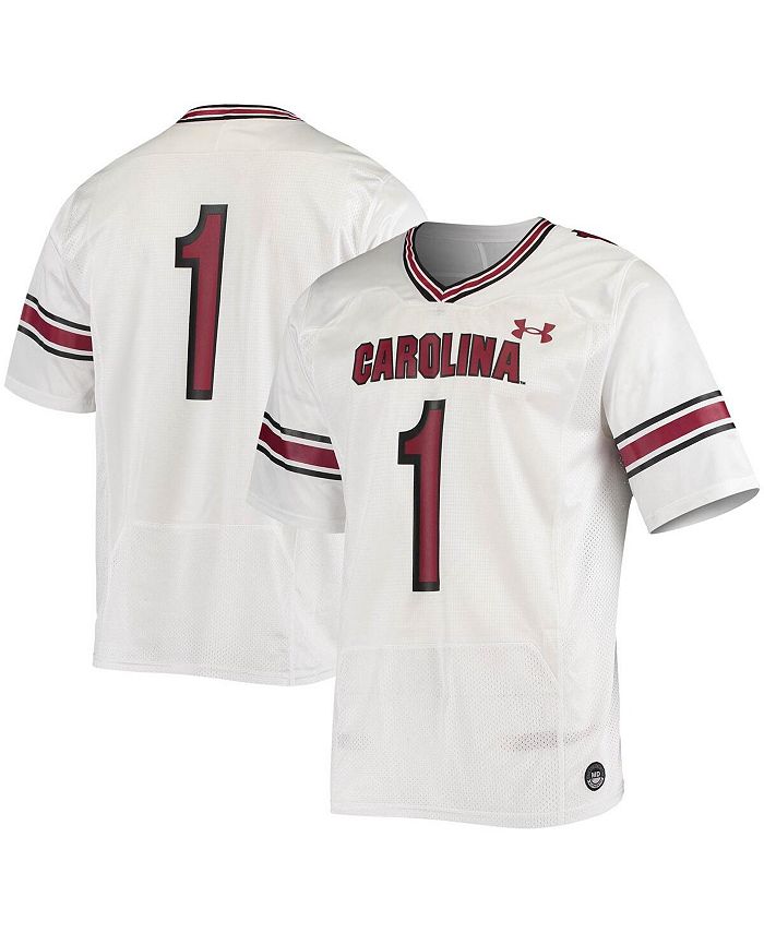 Under Armour Men's #1 White South Carolina Gamecocks Logo Replica ...
