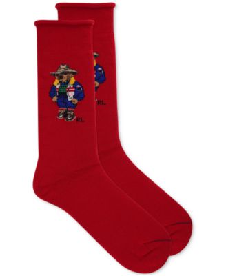 Polo Ralph Lauren Men's Sun Valley Bear Crew Socks - Macy's
