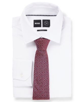 BOSS by Hugo Boss Men's Jacquard-Woven Pattern Tie - Macy's