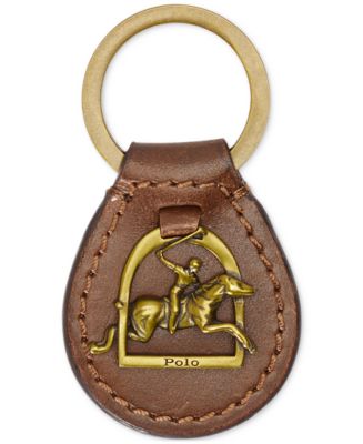 Polo Ralph Lauren Men's Equestrian Leather Key Fob - Macy's