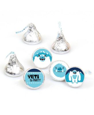 Yeti to Party - Abominable Snowman Round Candy Sticker Favors (1 sheet ...