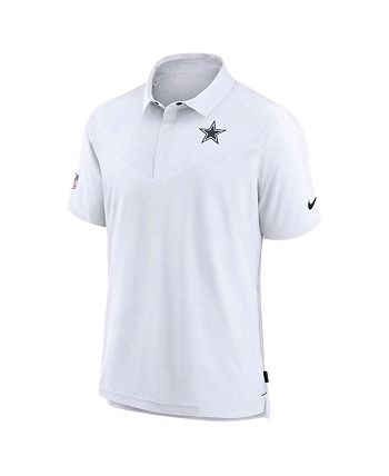Nike Men's White Dallas Cowboys Sideline Lockup Performance Polo Shirt ...