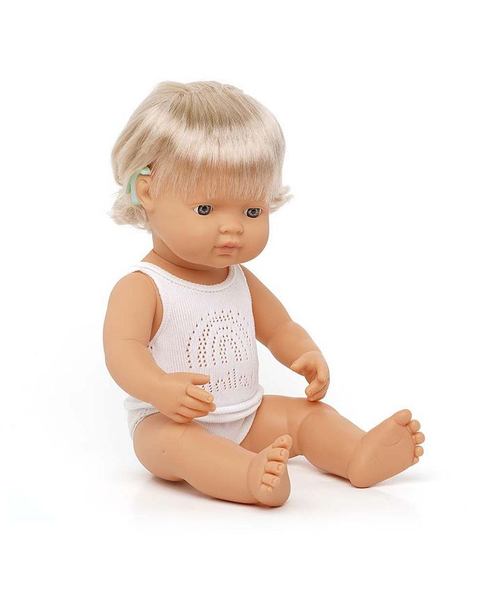 MINILAND Baby Girl 15" Caucasian Doll with Hearing Aid - Macy's