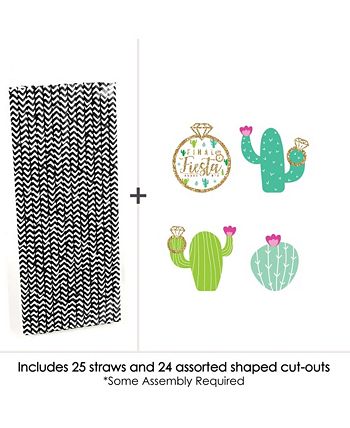 Big Dot of Happiness Final Fiesta - Paper Straw Decor - Bachelorette ...