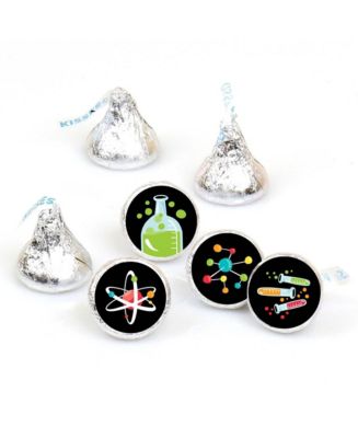 Big Dot of Happiness Scientist Lab - Mad Science Party Round Candy ...