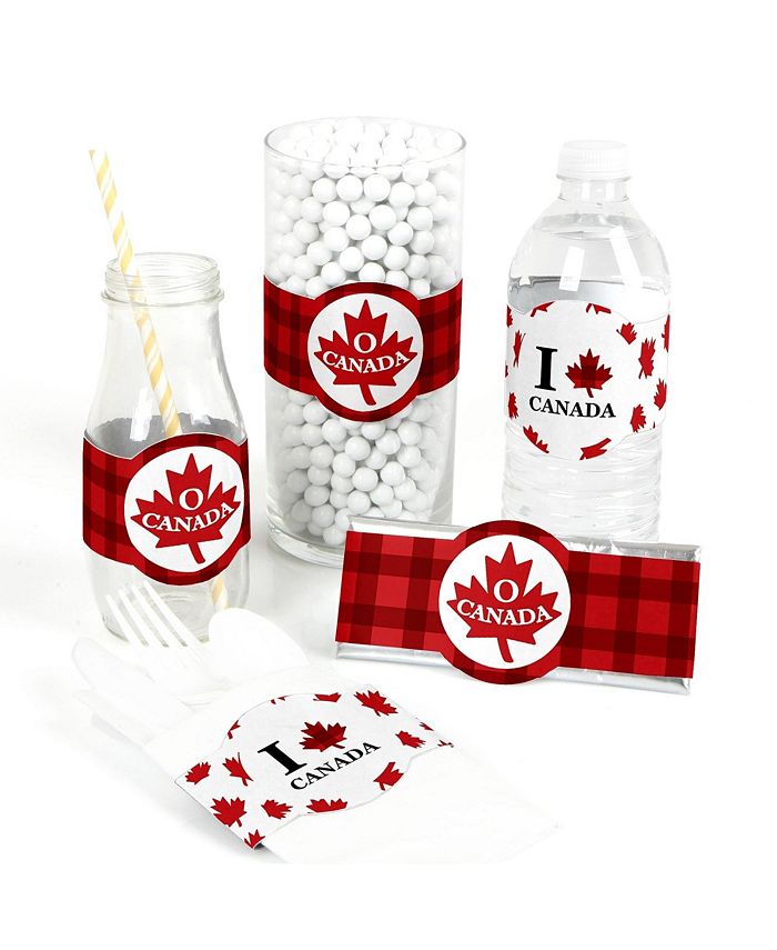 Big Dot of Happiness Canada Day - Canadian Party DIY Wrapper Favors and ...