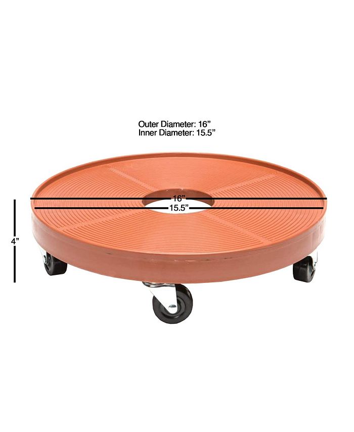 Devault DEV3000P Plant Dolly with Hole Terra Cotta,16 - Macy's