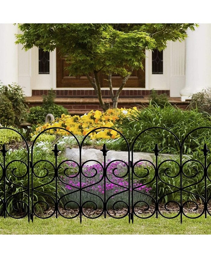 Origin Point Magnolia Decorative Steel Landscape Border Fence Section ...