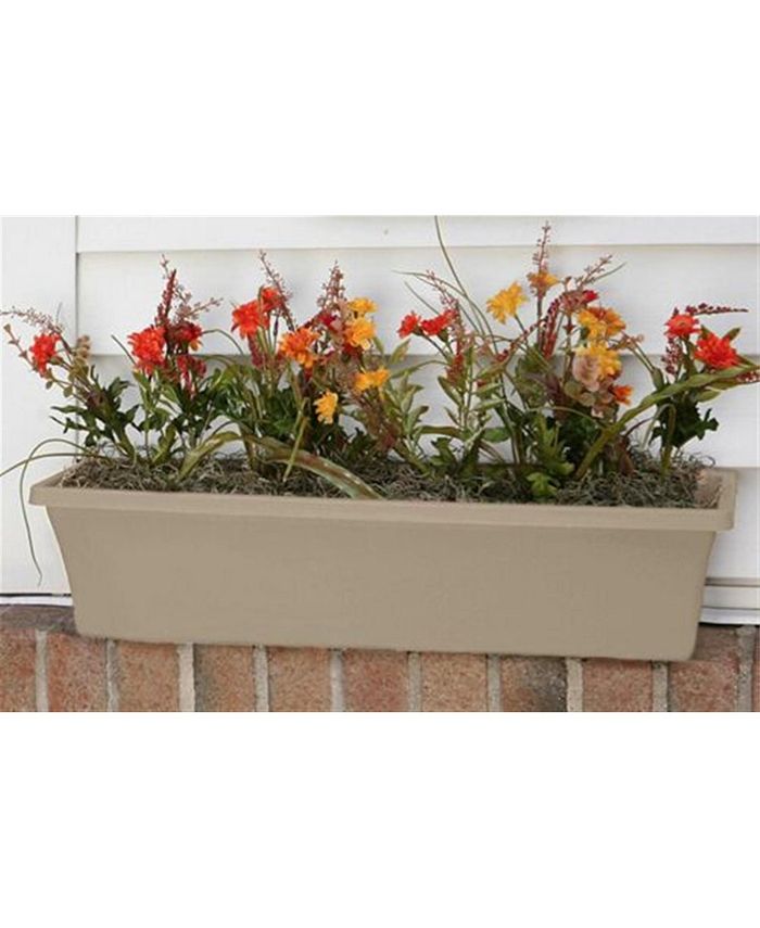 Bloem Living TRB3035 Window Box Planter, Taupe - 30 inches - Macy's