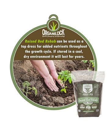 OrganiLock Raised Bed Rehab Potting Garden Soil For Growing, 10 Pound ...