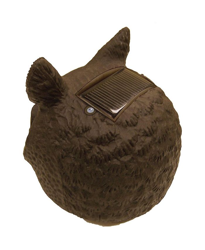 Gardeneer by Dalen DALSRHO4 Solar Action Owl Natural Scarecrow Device ...