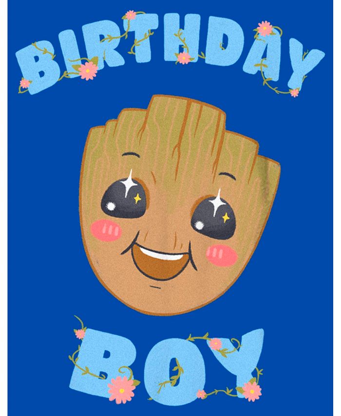 Marvel Boy's Guardians of the Galaxy Baby Face Birthday Boy Groot Child ...