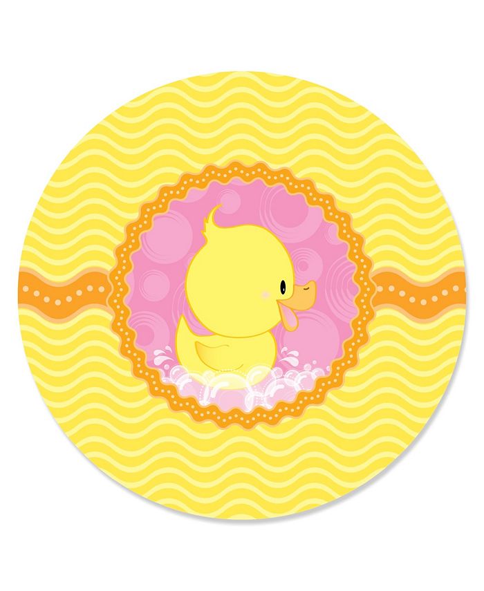 Big Dot of Happiness Pink Ducky Duck - Girl Baby Shower or Birthday ...