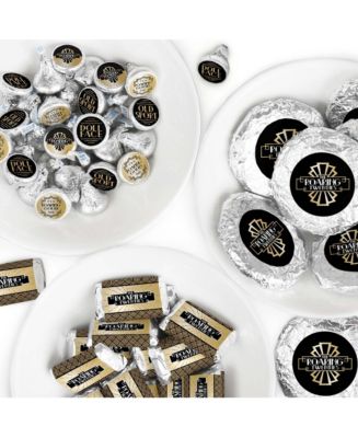Roaring 20's - 1920s Art Deco Jazz Party Candy Favor Sticker Kit - 304 ...