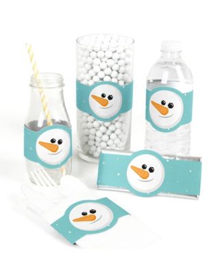 Let It Snow - Snowman Party Supplies Christmas DIY Wrapper Favors ...