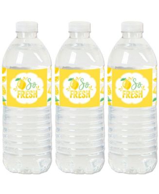 Big Dot of Happiness So Fresh - Lemon - Citrus Lemonade Party Water ...