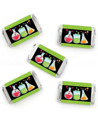 Scientist Lab - Mini Candy Bar Wrapper Stickers - Mad Science Party ...