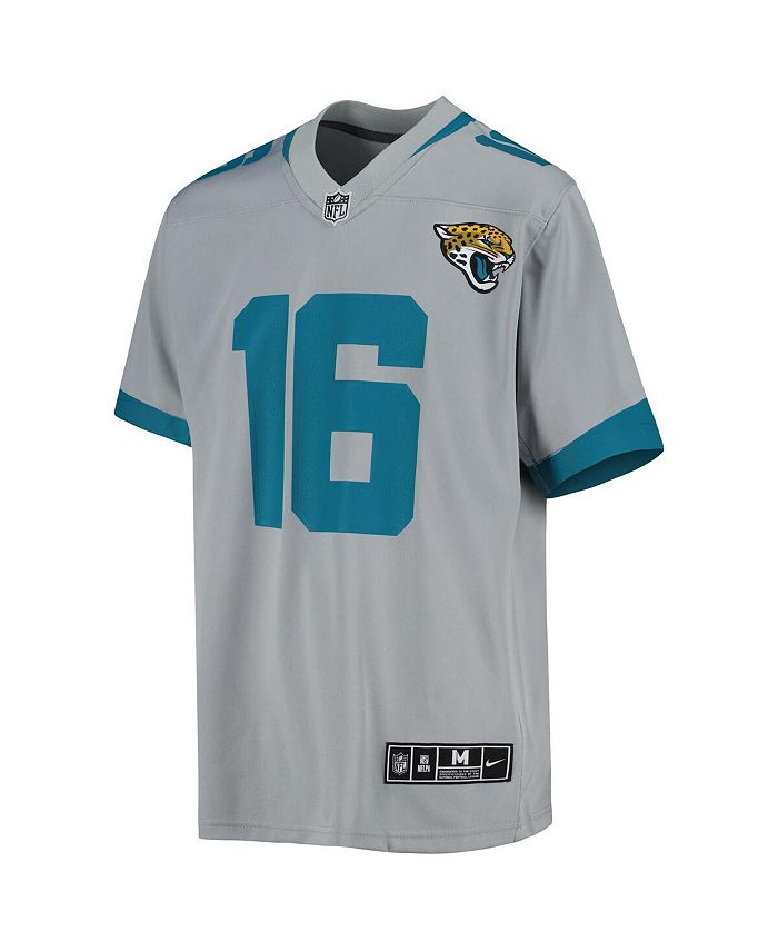 Nike Big Boys Trevor Lawrence Silver Jacksonville Jaguars Inverted Team ...