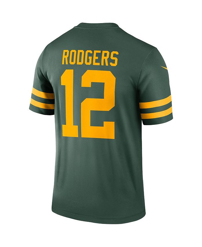 Nike Men's Aaron Rodgers Green Green Bay Packers Alternate Legend ...