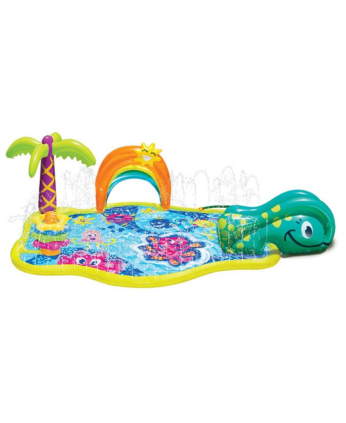 Banzai Splish Splash Water Park with 3 in 1 Splash Pad, Slide Sprinkler ...