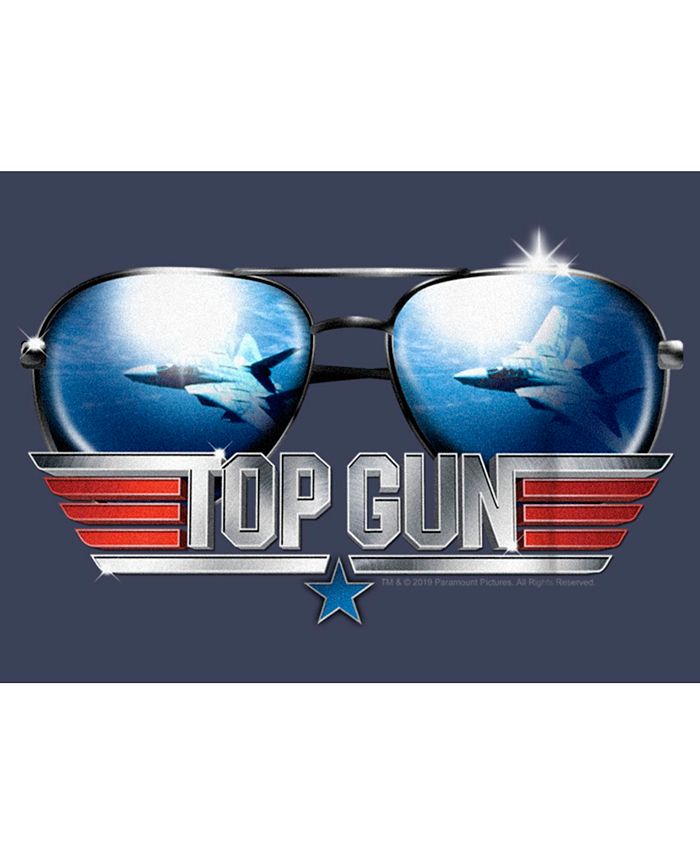Paramount Pictures Boy's Top Gun Aviator Sunglasses Logo Child T-Shirt ...