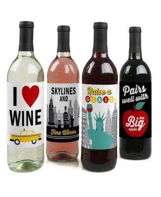 Big Dot of Happiness NYC Cityscape - New York City Party Decor - Wine ...