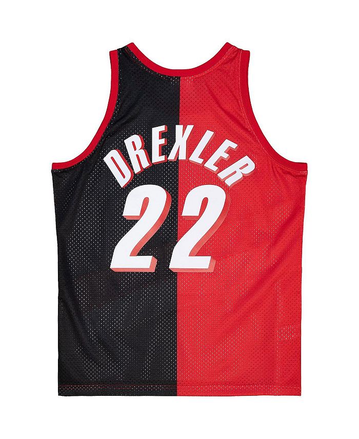 Mitchell & Ness Men's Clyde Drexler Red, Black Portland Trail Blazers ...
