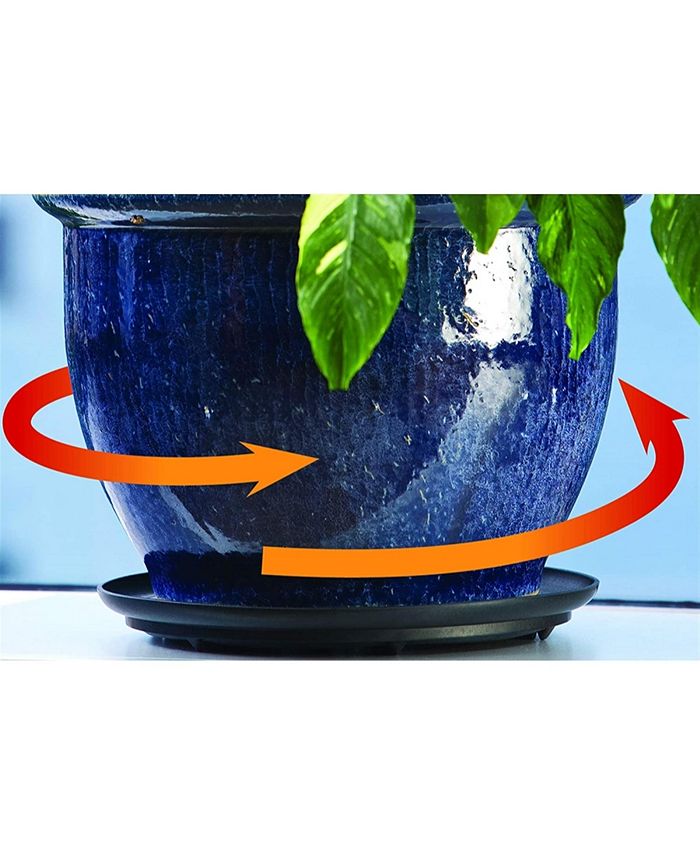 Bosmere S41110 Down Under Plant TurnerSaucer For 250 Pounds Black 12in ...