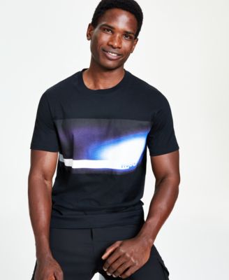 HUGO by Hugo Boss Men's Doform Cotton Graphic Short-Sleeve T-Shirt ...